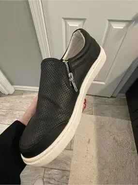 Steve Madden | Shoes | Steve Madden Ellias Black Perforated Sidezip ...